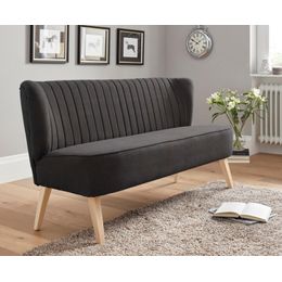 2-Sitzer Home Affaire, B:140cm H:81cm T:67cm, braun, 92% Polyester, 8% Nylon, Sofas, "Campi", bequemes K&uuml;chensofa, frei im Raum stellbar