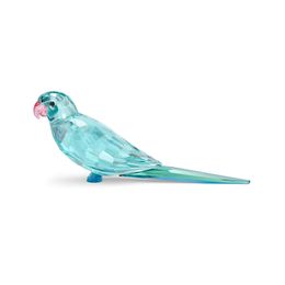 Swarovski Dekoobjekt "Jungle Beats blauer Sittich Paco", B/H/T: 9cm x 3,5cm x 2,2cm, schwarz, Swarovski Kristall, B:9cm H:3,5cm T:2,2cm, Dekofiguren,