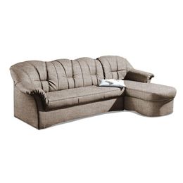 Ecksofa Ds Produkt, B:235cm H:84cm T:140cm, braun, Kunstleder SOFTLUX;Luxus-Microfaser (100% Polyester);Struktur ( 90% Polyester, 10%