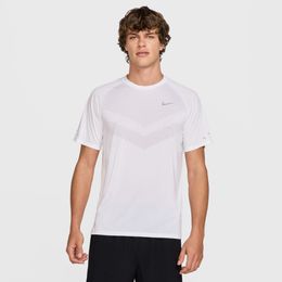 Nike Damen Laufshirt "Nike Stride Men's Dri-FIT ADV Short-Sleeve Running Top"wei&szlig;, reflect, Gr. L, Obermaterial: 100% Polyester, Shirts