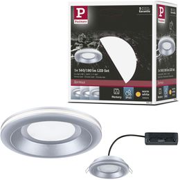 Paulmann LED Einbauleuchte "LED Einbauleuchte Sormus IP65 rund 100mm", 1, &Oslash; 10cm H: 3,3cm, 1 Stk., grau, Leuchten, Memoryfunktion
