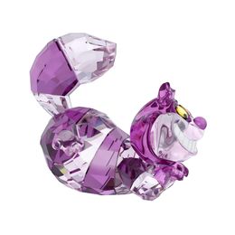 Swarovski Dekofigur "Kristallfigur Sammelfigur Alice Cheshire Cat Grinsekatze", B/H/T: 6,3cm x 5,4cm, bunt, Swarovski Kristall, B:6,3cm H:5,4cm,