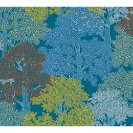 Vliestapete "Floral Impression", B/L: 0,53mm x 10,05mm, Rollen:, blau, ARCHITECTS PAPER, Wohnzimmer, Tapeten, Blumentapete Tapete Wald Tapeten