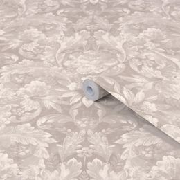Laura Ashley Vliestapete "Apolline", B/L: 0,52mm x 10mm, Rollen:, grau, Wohnzimmer, Tapeten, 10mx52cm
