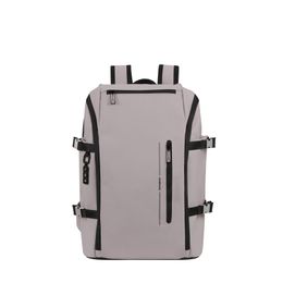Laptoprucksack Samsonite "GLAM-GO 14,1 Zoll", Gr. B/H/T: 28,5cm x 43cm x 13cm, ash rose, Polyester, Rucks&auml;cke Laptoprucksack