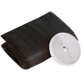 Windhager Moskitonetz "Standard f&uuml;r Fenster", B:150cm L:180cm, grau, Sch&auml;dlingsschutznetze, Insektenschutzgitter, BxH: 150x180 cm