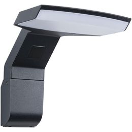 LED Au&szlig;en-Wandleuchte Paulmann, B:15cm H:14,9cm T:19,4cm, grau, Leuchten, "Zenera 230V 3000K anthrazit", seewasserresistent