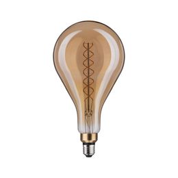 Paulmann LED-Leuchtmittel "BigDrop 200lm 1800K smoke 7W doppel spiral 230V Filament", L:30cm &Oslash;:16cm, gold, Leuchtmittel