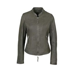 Freaky Nation Damen Lederjacke "Jale-FN"grau, Gr. M, Oberstoff: 100% Schafsleder; Futter: 100% Baumwolle, Jacken