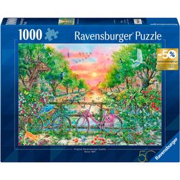 Ravensburger Kinder Puzzle "Vertr&auml;umte Fahrr&auml;der in Amsterdam", bunt, B:70cm H:50cm, Puzzles, Made in Germany