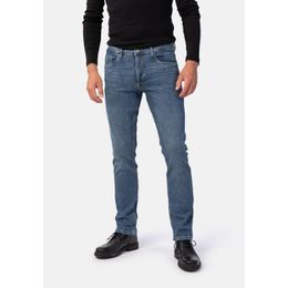 Herren 5-Pocket-Jeans "Portland Denim Slim Straight Stretch", blau, Gr. 33, HERO by John Medoox, Denim/Jeans, 89% Baumwolle, 10% Polyester, 1%