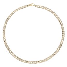 Firetti Damen Goldkette "Schmuck Geschenk Gold 585 Halsschmuck Panzerkette ca. 6,5 mm breit", Gelbgold 585, L: 45 B: 6,5mmgelbgoldfarben, Gelbgold