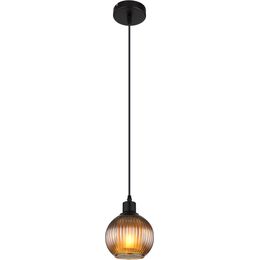 Globo LIGHTING H&auml;ngeleuchte "ZUMBA", &Oslash; 15cm H: 120cm, 1 Stk., schwarz, Esszimmer, Leuchten, H&auml;ngelampe/Pendelleuchte/Esszimmer/Wohnzimmer/Esstisch