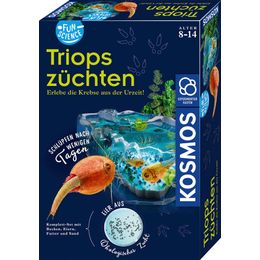 Kosmos Kinder Experimentierkasten "Fun Science Triops züchten", blau, Experimentierkästen, Made in Germany