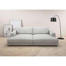 Loungesofa Home Affaire, B:290cm H:85cm T:170cm, silber, 95% Polyester, 5% Nylon, Sofas, "Enisa, B/T/H: 290/170/85 cm", Zeitloses und stylisches
