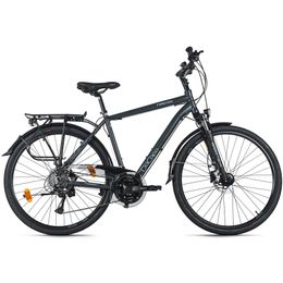 Dacapo Trekkingrad "Firenze 300 Schwarz 24 Gänge RH 53 cm", 53cm, 28 Zoll (71,12cm) hinten: 28 Zoll (71,12cm)schwarz, schwarz, Fahrräder