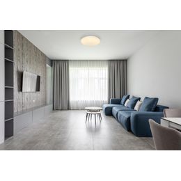 Globo LIGHTING LED Deckenleuchte "ATREJU I", 1 Stk., wei&szlig;, Wohnzimmer, Leuchten, Deckenlampe/rund/Wohnzimmer/Schlafzimmer/Sterneeffekt