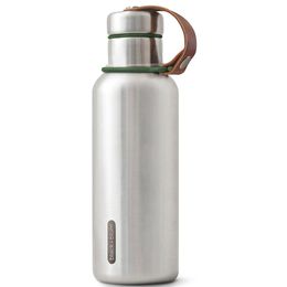 BLACK+BLUM Isolierflasche "Insulated Bottle", 500ml, gr&uuml;n, Trinkflaschen, Edelstahl, Tragschlaufe aus Kunstleder, 500 ml