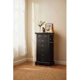 Kommode Sit, B:53cm H:100cm T:36cm, braun, Massivholz, Schlafzimmer, Sideboards, "Samba", im Lodge-Stil, Breite 53 cm