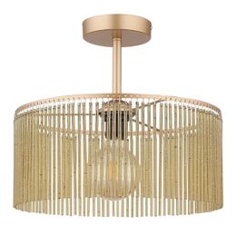 NOWA Deckenleuchte "LEEDS", 1, Ø 35cm H: 32cm, 1 Stk., gold, Wohnzimmer, Leuchten, Deckenlampe, Dekor, Wohnzimmer, Esszimmer