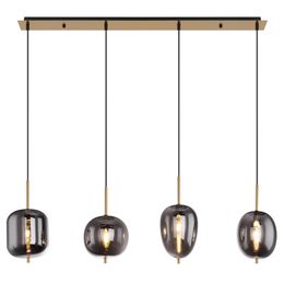Globo LIGHTING H&auml;ngeleuchte "BLACKY I", H: 120cm, 1 Stk.messingfarben, Esszimmer, Leuchten, H&auml;ngelampe/Pendelleuchte/H&ouml;he k&uuml;rzbar