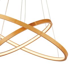 Searchlight H&auml;ngeleuchte "x Eternity Pendant - Natural Bamboo & Gold Metal", 2, &Oslash; 50cm H: 170cm, 1 Stk., braun, Wohnzimmer, Leuchten
