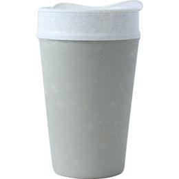 Koziol Coffee-to-go-Becher "ISO TO GO", Ø 9,4cm x 15cm, 400ml, 1 Stk., grau, Trinkgefäße, 100% biobasiertes
