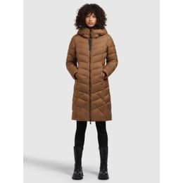 Khujo Damen Steppmantel "ODANA2"hellbraun, Gr. XXL, unifarben, Web, 100% Nylon, M&auml;ntel