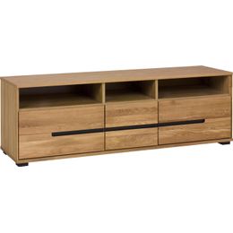 Sideboard Home Affaire, braun, B:162,5cm H:52,5cm T:40,5cm, Holz teilmassiv, Sideboards, Sideboard, zwei T&uuml;ren und zwei Schubladen mit Soft-Close