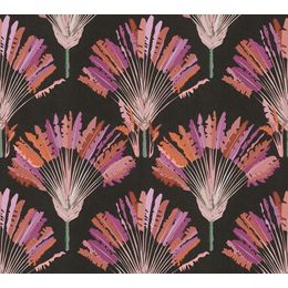 Vliestapete "Jungle Chic", B/L: 0,53mm x 10,05mm, Rollen:, bunt, ARCHITECTS PAPER, Wohnzimmer, Tapeten, Palmentapete Tapete Dschungel Federn Tapeten