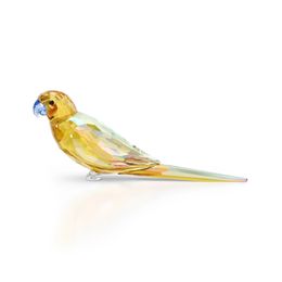 Swarovski Dekofigur "Kristallfigur Vogel Jungle Beats Gelbbauchsittich Lechee", B/H/T: 8,7cm x 3,7cm x 2,2cm, bunt, Swarovski Kristall, B:8,7cm