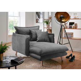 Loveseat Home Affaire, B:111cm H:101cm T:167cm, schwarz, 100% Polyester, Sessel, "Lazio", moderner Sessel mit einer bequemen Polsterung, 2 Stk.