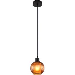 Globo LIGHTING Hängeleuchte "ZUMBA", Ø 15cm H: 120cm, 1 Stk.grün, weiß, Esszimmer, Leuchten, Hängelampe/Pendelleuchte/Esszimmer/Wohnzimmer/Esstisch