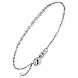 Jobo Damen Armband, 17,5cm, Diamanten Wei&szlig;gold 585, wei&szlig;, Diamanten, Wei&szlig;gold 585, Armb&auml;nder, 585 Wei&szlig;gold mit 7 Diamanten 17,5 cm