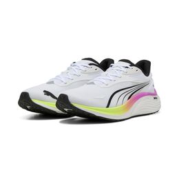 Puma Herren Laufschuh "ELECTRIFY NITRO 4", Gr. 41Puma weiß, pure magenta, gelb alert, Textil, Schuhe