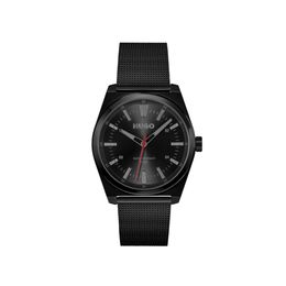 Hugo Kinder Quarzuhr "ARK"schwarz, schwarz, Armbanduhren, Armbanduhr, Herrenuhr, Edelstahlarmband, analog