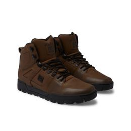 DC Shoes Herren Winterboots "Pure Hi", Gr. 12schwarz chocolate, Obermaterial: Leder (Kuh) / Futter: Textil / Au&szlig;ensohle: Gummi, Schuhe