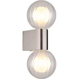 Globo LIGHTING Wandleuchte "ANDER", H: 29cm, 1 Stk.matt, Badezimmer, Leuchten, Wandlampe/Spot/Wohnzimmer/Flur/3000K/IP44/Kugel