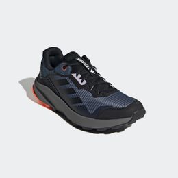 adidas terrex Herren Laufschuh "TRAIL RIDER", Gr. 45, blau, Synthetik, Textil, Schuhe
