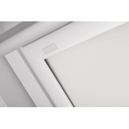Velux Verdunklungsrollo "DKL S04 1025SWL", S04, stufenlos positionierbar, wei&szlig;, Kinderzimmer, Rollos, wei&szlig;e F&uuml;hrungsschienen & Griffleiste