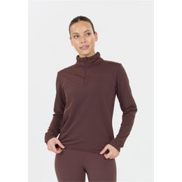 Endurance Damen Langarmshirt "VIRONIC W Waffle"purpurviolett, Gr. 38, meliert, unifarben, 92% Polyester, 8% Elasthan, Shirts, mit atmungsaktiver