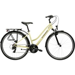 KROSS Trekkingrad "Trans 1.0", 38cm, 28 Zoll (71,12cm) hinten: 28 Zoll (71,12cm), beige, Fahrräder
