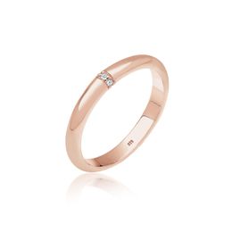 Elli DIAMONDS Damen Verlobungsring "Diamant 0.045 ct. Klassik Verlobung 925 Silber", 52mm, P1 = bei 10-facher Vergrößerung erkennbare Einschlüsse,