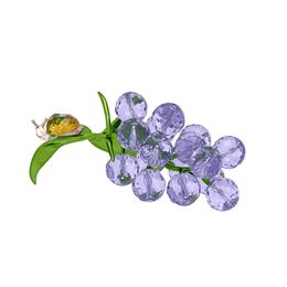 Swarovski Dekofigur "Kristallfigur Sammelfigur Idyllia Schnecke und Blaubeeren", B/H/T: 4,9cm x 3,6cm, bunt, Metall, Swarovski Kristall, B:4,9cm