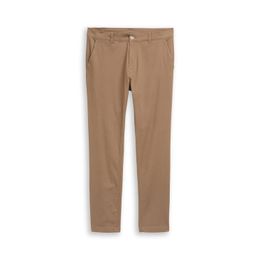Tom Tailor Herren TTTRAVIS SLIM Chino Hose, braun, Uni, Gr. 38/34
