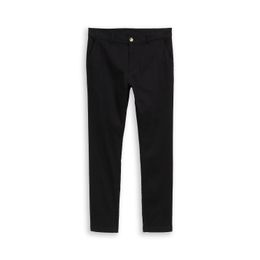 Tom Tailor Herren TTTRAVIS SLIM Chino Hose, schwarz, Uni, Gr. 34/36