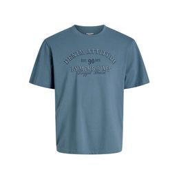 Jack & Jones Rundhalsshirt JACK & JONES JUNIOR "JJEDENVER GRAPHIC TEE SS O-NECK JNR", Jungen, Gr. 176, blau mirage, Single Jersey, Obermaterial: 100% Baumwolle, bedruckt, relaxed fit, Rundhals, Shirts Rundhalsshirt