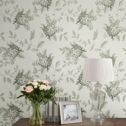 Laura Ashley Vliestapete "Portland Fern", B/L: 0,52mm x 10mm, Rollen:, gr&uuml;n, Wohnzimmer, Tapeten, 10mx52cm (ca. 5m2)