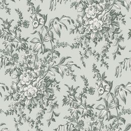 Laura Ashley Vliestapete "Laura Ashley Picardie Sage Vliestapete", B/L: 0,52mm x 10,05mm, Rollen:, gr&uuml;n, Tapeten, Laura Ashley Picardie Sage