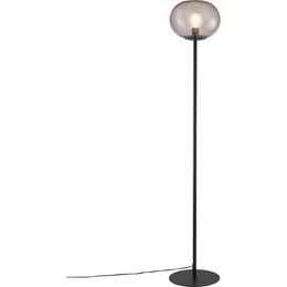 Nordlux Stehlampe "ALTON", 1, Ø 28cm H: 150cm, schwarz, Wohnzimmer, Leuchten, Rauchglas